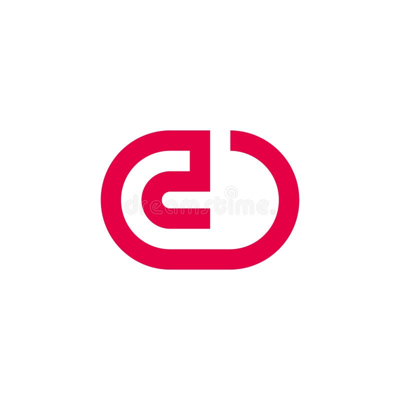 Abstract Letter D Circle Geometric Oval Line Logo Vector Stock Vector ...
