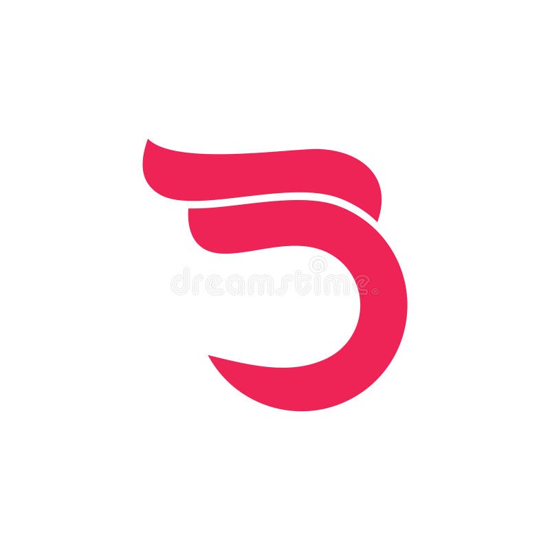 Abstract Letter D Fast Movement Design Curves Logo Vector Stock Vector ...