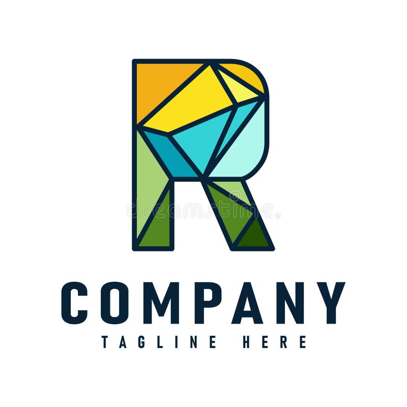 Abstract Letter Design Letter R Logo Design Template. Colorful Creative ...