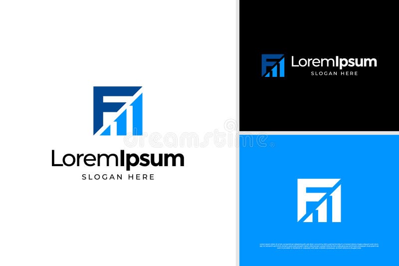 Abstract Letter F Accounting Logo Vector Design. Letter F Finance Logo ...