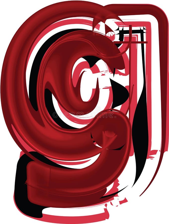 Abstract Letter g stock vector. Illustration of monogram - 106789399