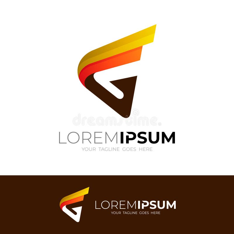 Abstract Letter G Design Template, Simple Style Stock Vector ...
