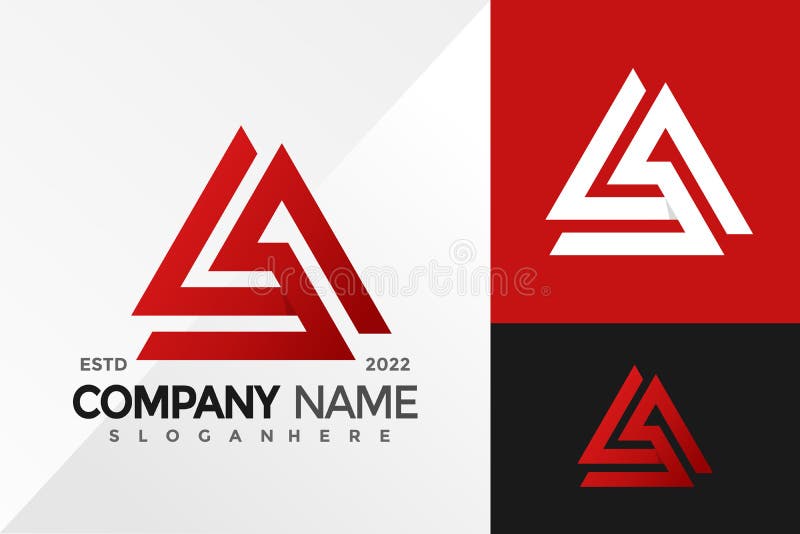 Abstract Letter G Triangle Logo Design Vector Illustration Template ...