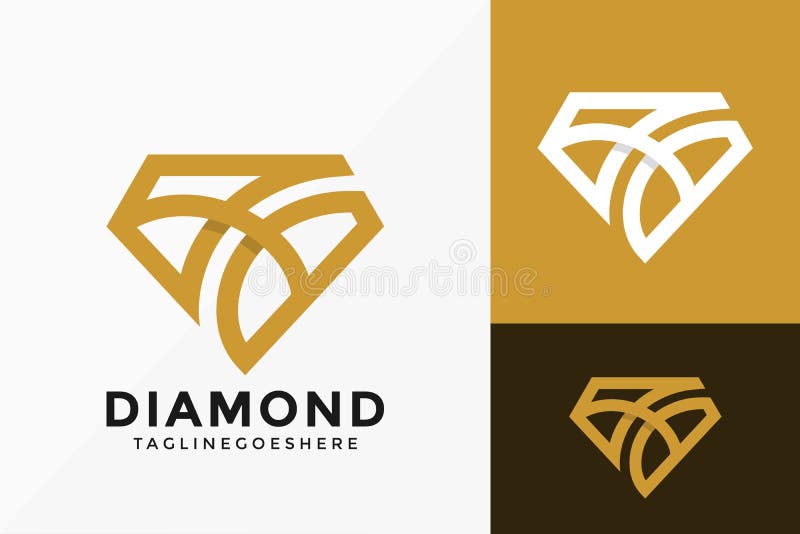 Abstract Letter H Diamond Crystal Logo Vector Design. Abstract Emblem ...