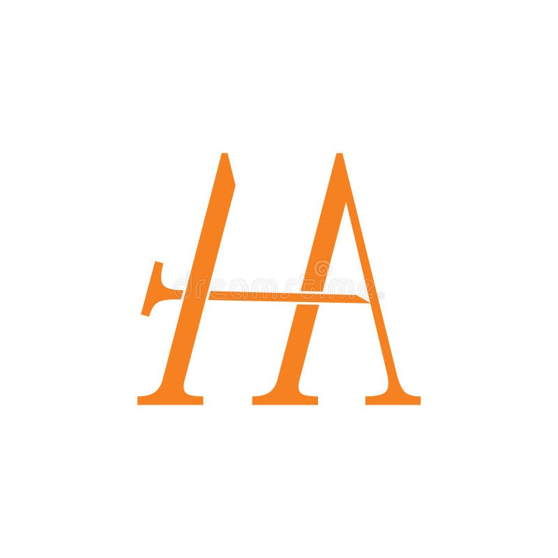 Abstract Letter Ha Arrow Design Logo Vector Stock Vector - Illustration ...