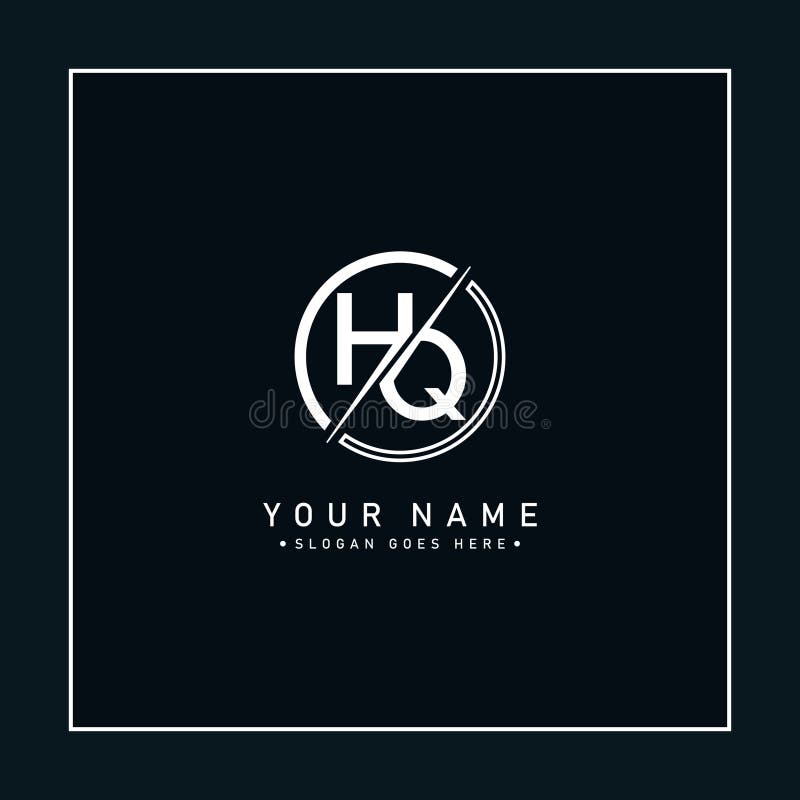 Abstract Letter HQ Logo - Initial Monogram Template for Alphabet H and ...