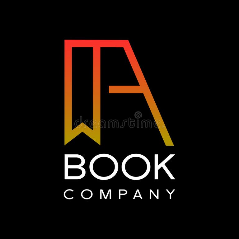 Abstract Letter Initial a Book Mark Logo Design Template. Modern Vector ...