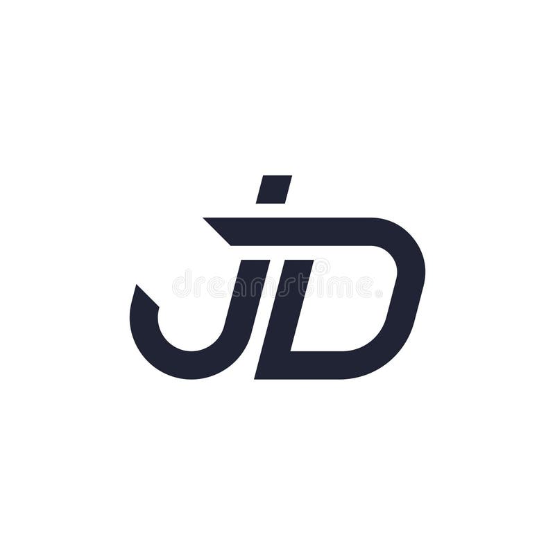 Abstract Letter JD Logo Design Inspiration Stock Illustration ...