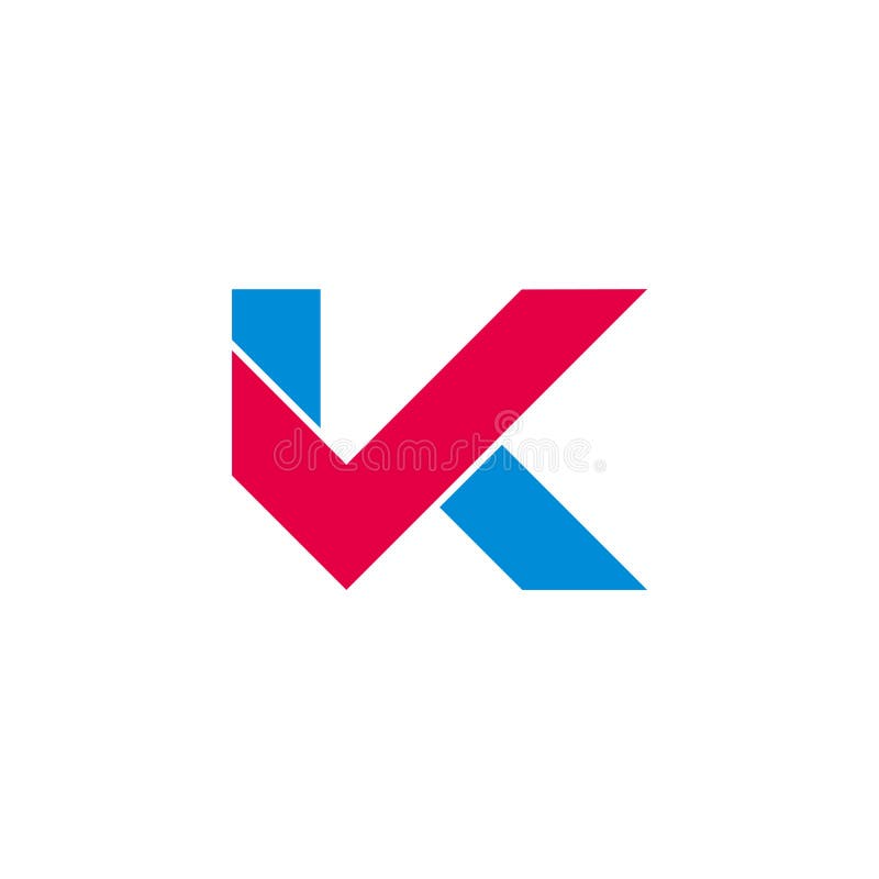Abstract Letter K Check Mark Symbol Logo Vector Stock Vector ...