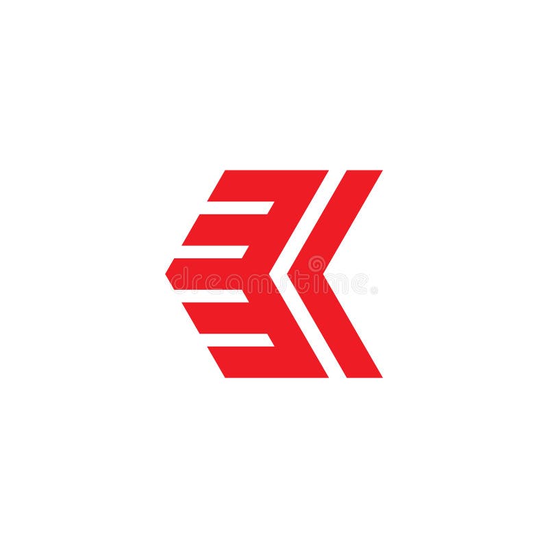 Abstract Letter K Fast Movement Design Logo Vector Stock Vector ...