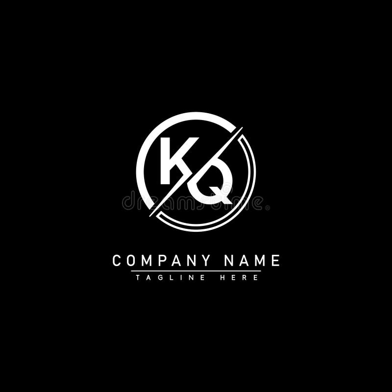 Abstract Letter KQ Logo - Initial Monogram Template for Alphabet K and ...