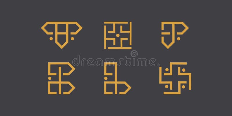 Abstract Letter Logo Design with Creative Idea Stock Vector ...