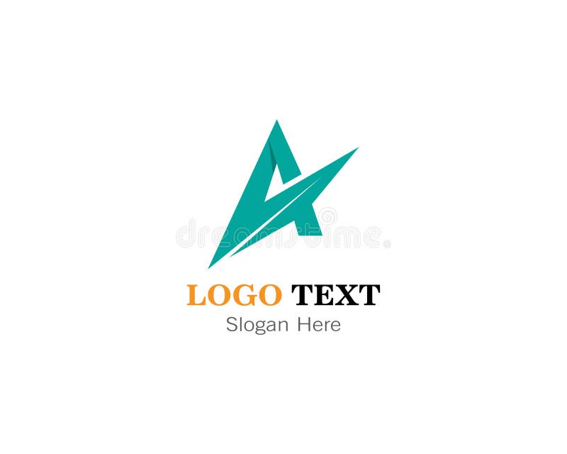 Abstract a Letter Logo Template Design Stock Illustration ...