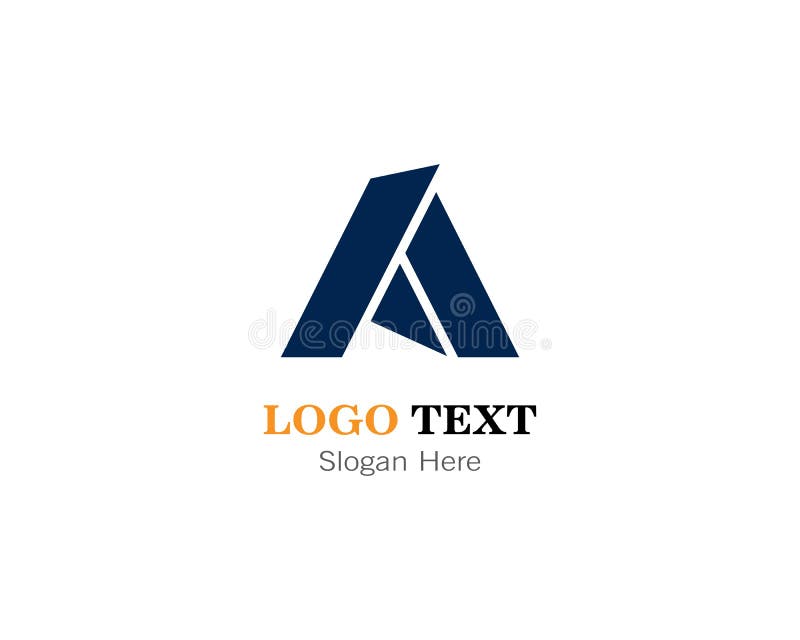 Abstract a Letter Logo Template Design Stock Illustration ...