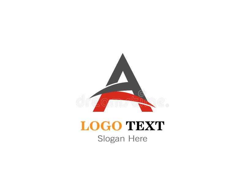 Abstract a Letter Logo Template Design Stock Illustration ...