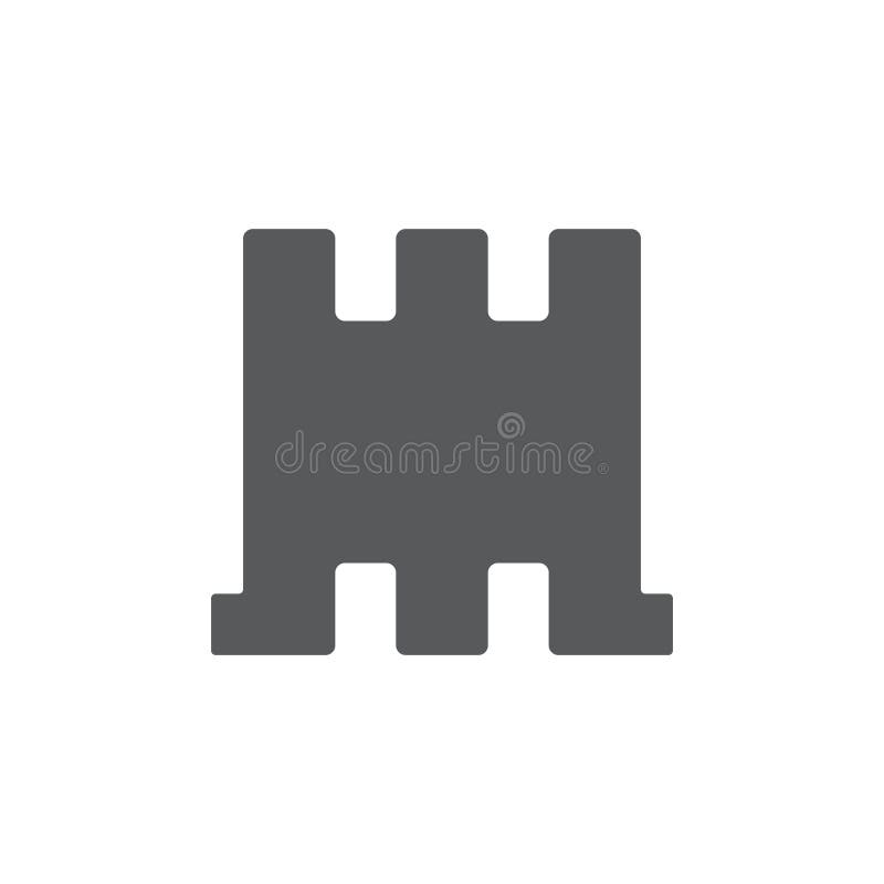 Abstract Letter M Castle Design Logo Vector Stock Illustration ...