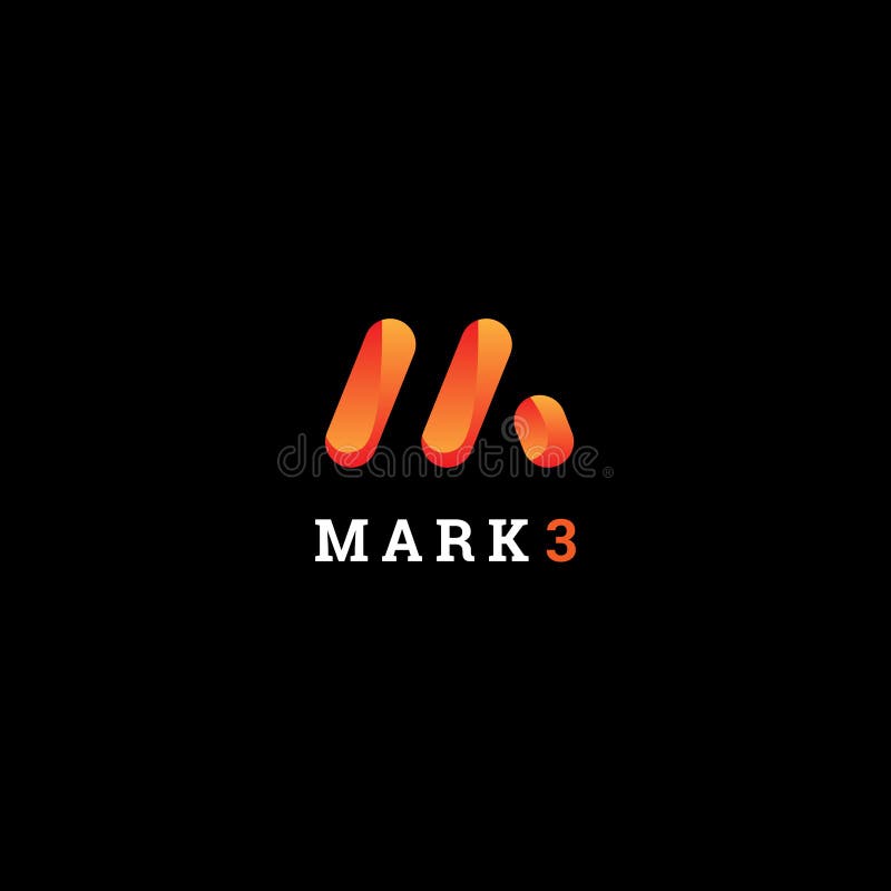 Abstract Letter M Logo Design Template Stock Illustration ...