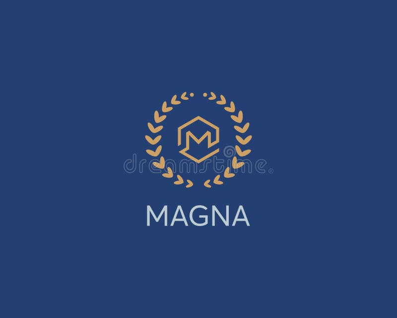 Abstract Letter M Logo. Elegant Linear Emblem. Solid Initials Boutique ...