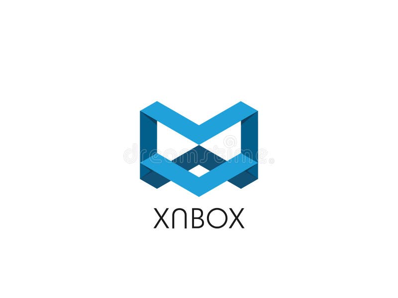 Abstract Letter M Logo with Stack Box Shape. Icon Template Symbol for ...