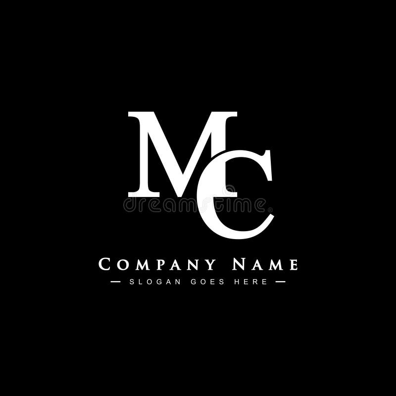 Abstract Letter MC Logo - Initial Monogram Template for Alphabet M and ...