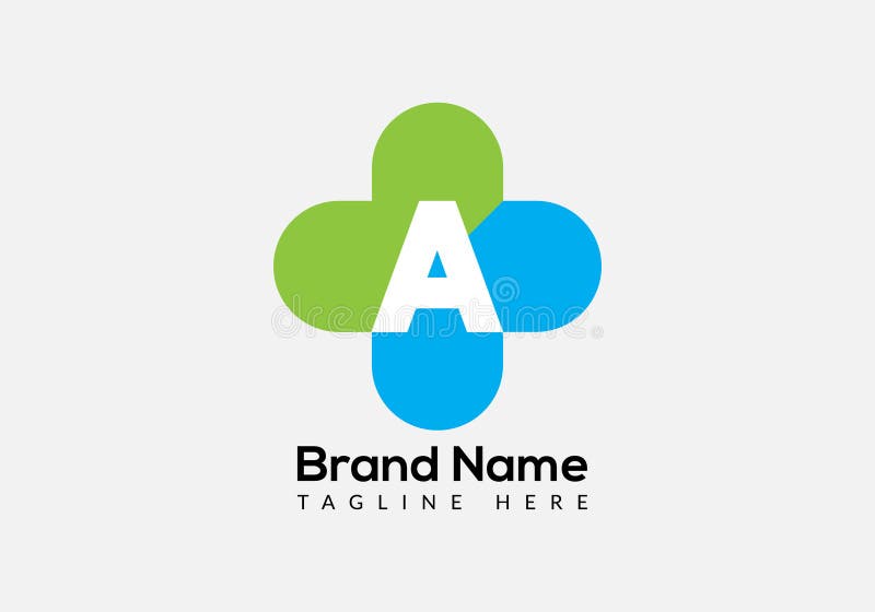 Abstract a Letter Modern Initial Medical Logo Stock Vector ...