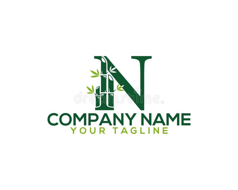 Bamboo Initial Letter Logo Stock Illustrations – 312 Bamboo Initial ...