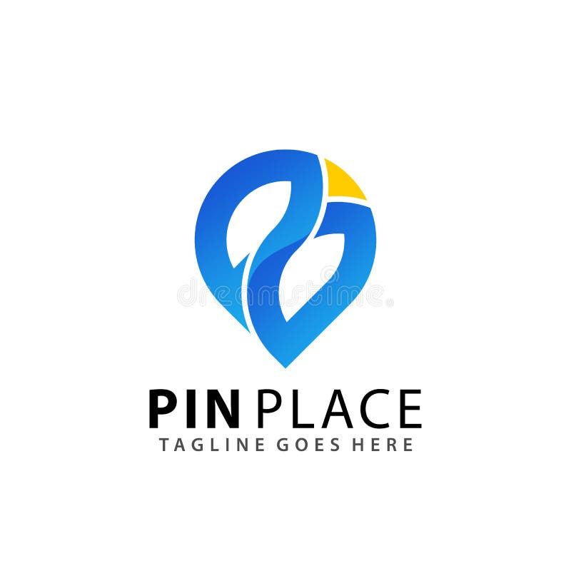 Abstract Letter NJ Pin Place Navigation Logos Design Vector ...