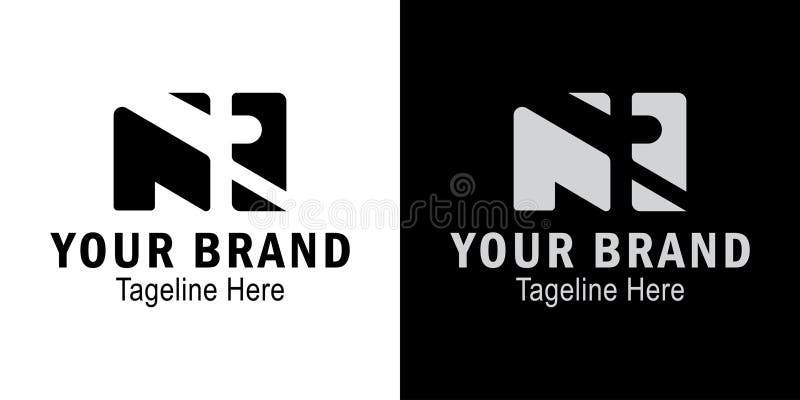 Abstract Letter NR 2 Logo. Initials Letter Logo Concept Stock ...