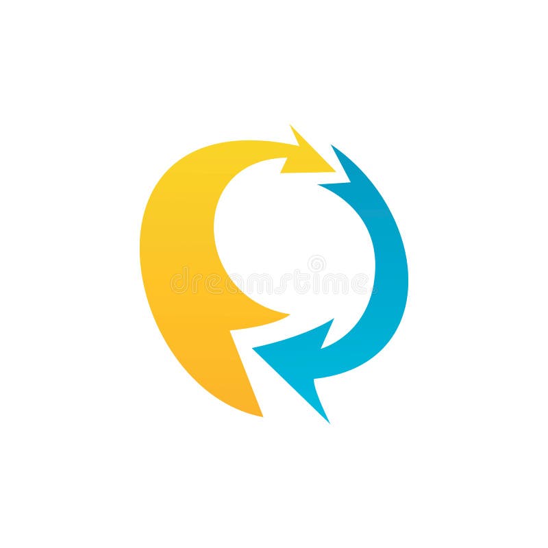 Abstract Letter O Arrow Logo Icon Stock Vector - Illustration of design ...