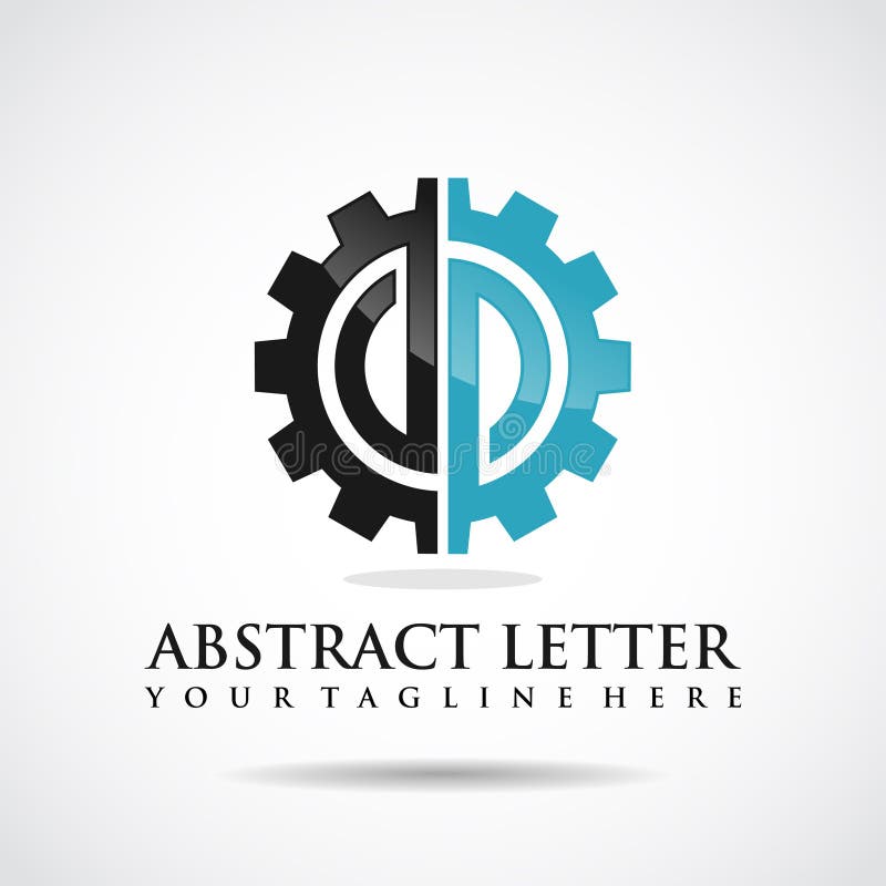 Abstract Letter PP Logo Template. Gear Mirror Concept. Vector ...
