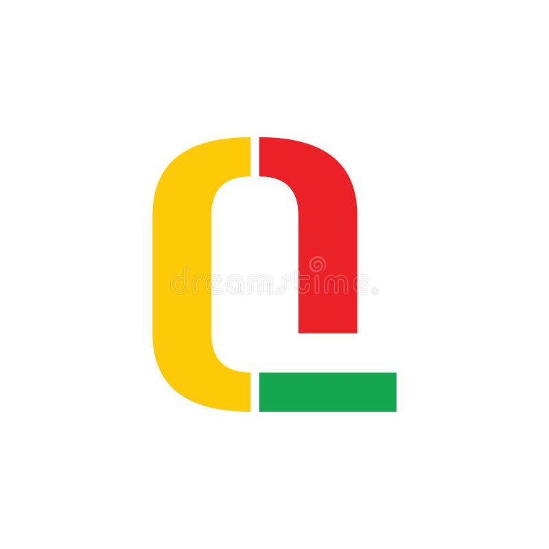 Abstract Letter Q Colorful Geometric Vector Stock Vector - Illustration ...