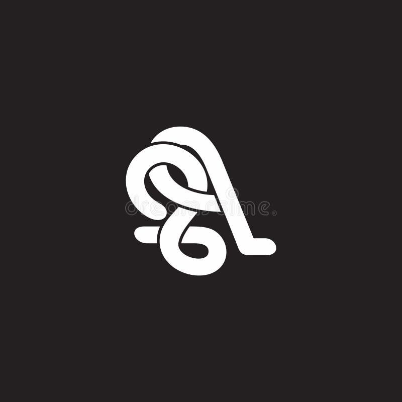 Abstract Letter 2q Linked Flat Line Logo Vector Stock Vector ...