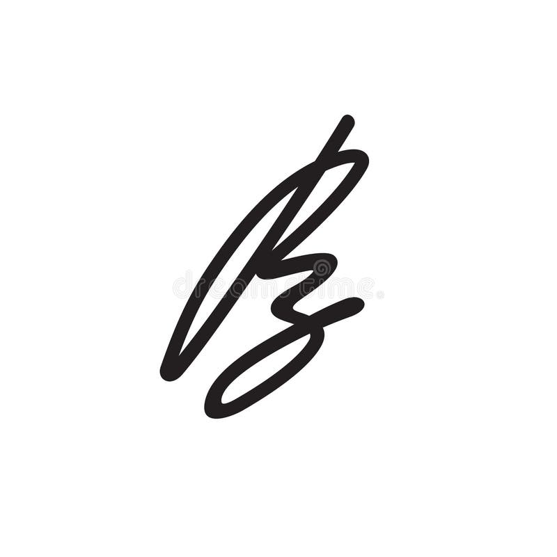 Abstract Letter R Signature Illustration, Simple Handwritten Signature ... Abstract Letter R Signature Illustration, Simple Handwritten Signature ...
