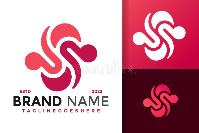 Abstract Letter S Initials Monogram Logo Vector Icon Illustration Stock ...