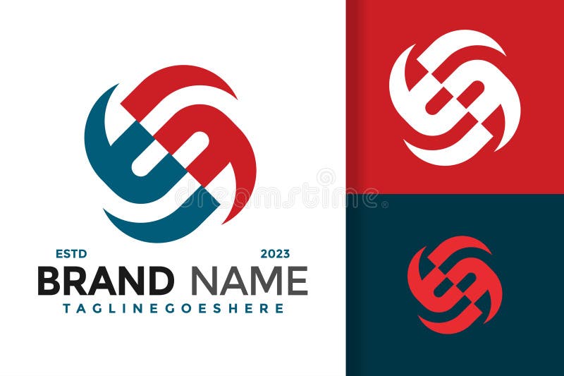 Abstract Letter S Spin Logo Design Vector Symbol Icon Illustration ...