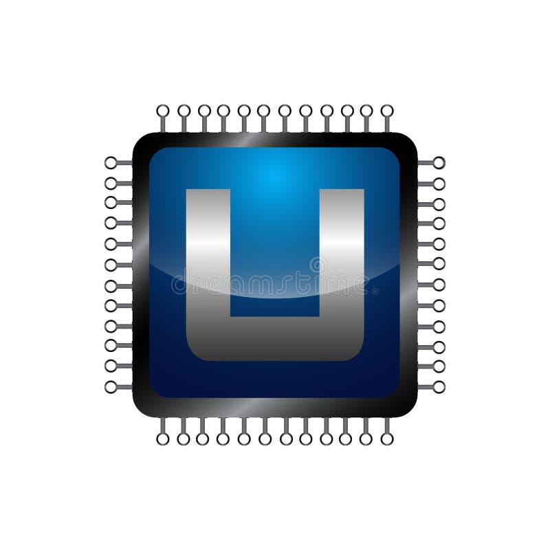 Abstract Letter U Logo Design Template,technology,electronics,digital ...
