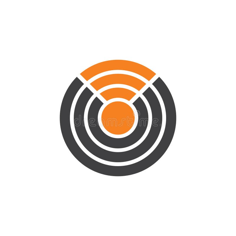 Abstract Letter U Stripes Circle Signal Design Logo Vector Stock Vector ...