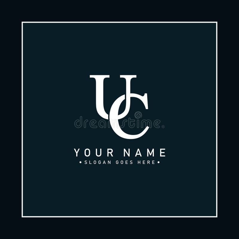 Abstract Letter UC Logo - Initial Monogram Template for Alphabet U and ...