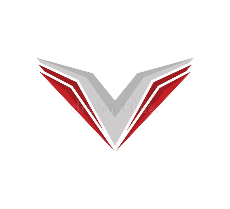 V Wing Logo Template Stock Illustrations – 443 V Wing Logo Template ...