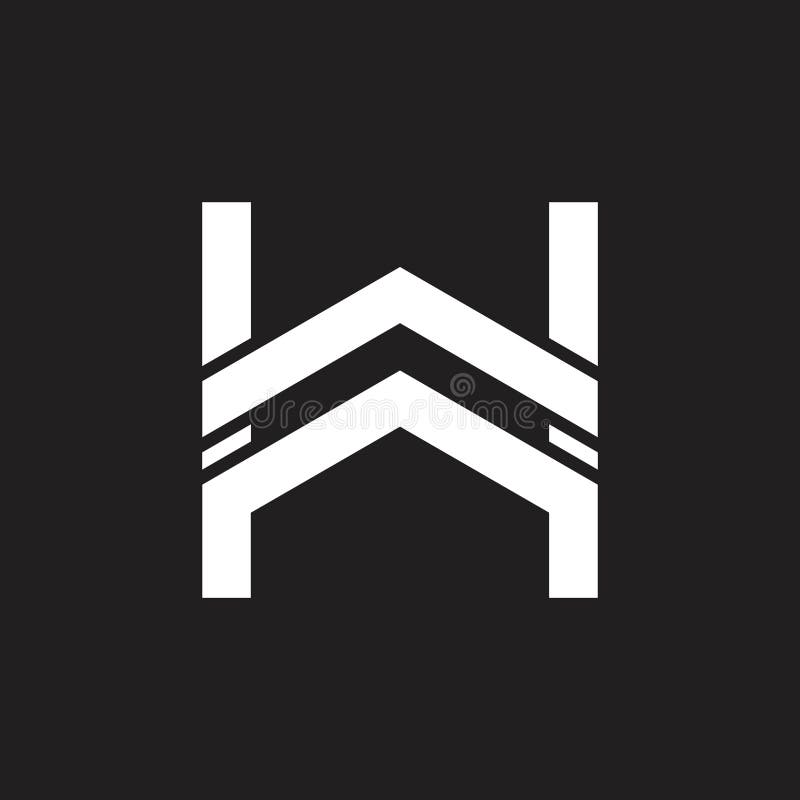 Abstract Letter Wa A Arrow Geometric Logo Vector Stock Vector ...