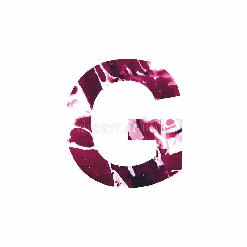 Abstract Letter on White Background Stock Vector - Illustration of ...