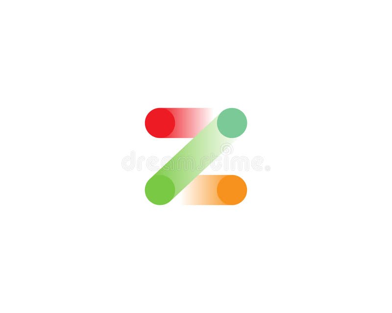 Abstract Letter Z Minimal Style Logo. Creative Logo from Gradient ...