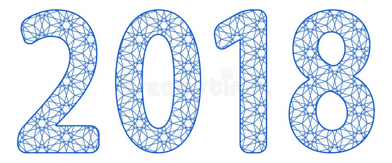 Abstract 2018 lettering stock vector. Illustration of calendar - 105839060