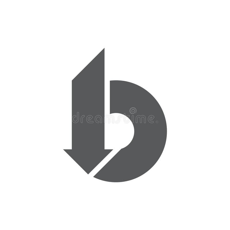 Abstract Letters B Geometric Arrow Logo Vector Stock Vector ...
