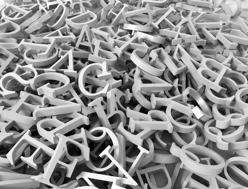 Abstract 3d Letters Background Stock Illustration - Illustration of ...