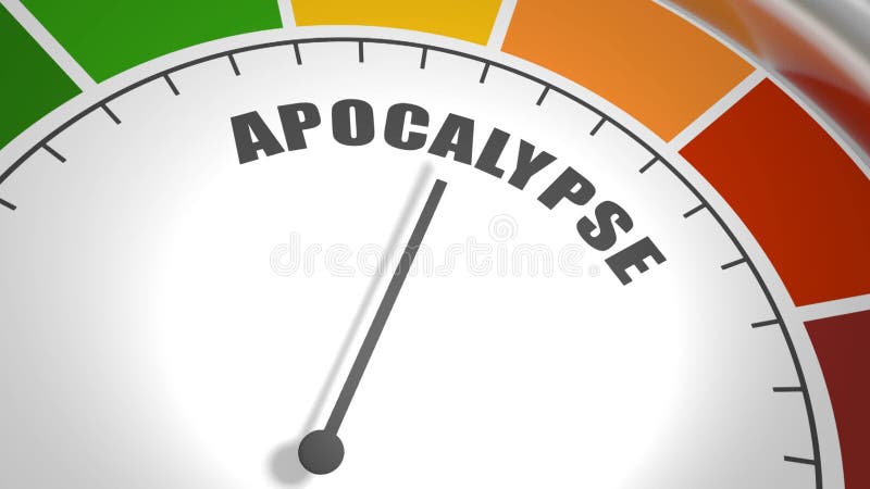 Apocalypse Measuring Device with Arrow and Scale. Stock Video - Video ...