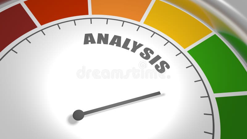 Analysis Measuring Device with Arrow and Scale. Stock Vector ...