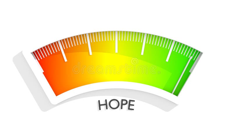 Hope Measuring Device with Arrow and Scale. Stock Illustration ...