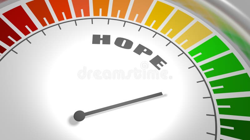 Faith Gauge Shows Scale Religious and Indicator Stock Illustration ...