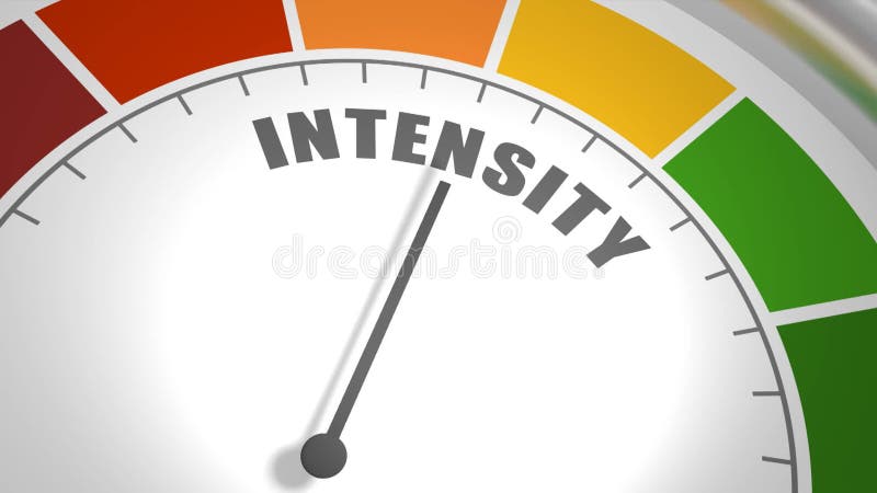 Intensity Measuring Device with Arrow and Scale. 3D Render Stock ...